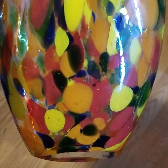 Other | Glass Vase Multi Colored | Poshmark